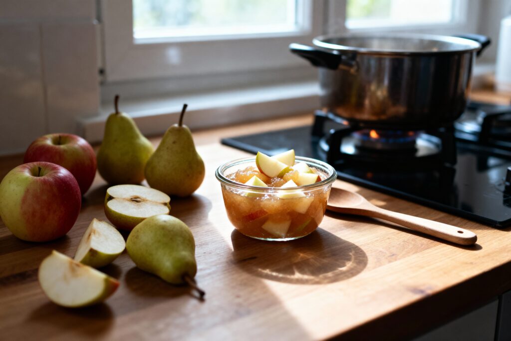 Comment préparer une délicieuse compote de pomme et poire